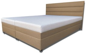 Manželská postel 160 cm Rebeka (se sendvičovými matracemi) (nugát). 1030873