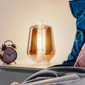 Prandina Luisa T1 stolní lampa 2 700K chrom/růžová