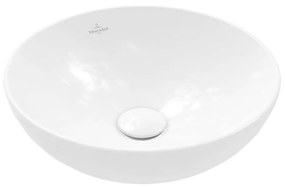 Villeroy & Boch Loop&Friends - Umyvadlo na desku, průměr 42 cm, s přepadem, alpská bílá 4A460001