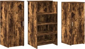 Recepční stůl kouřový dub 135x50x103,5 cm kompozitní dřevo 3324191