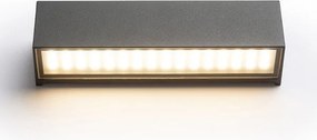 RED R13641 CAMARGUE nástěnná antracitová satinované sklo 230V LED 6W IP65 3000K - RED - DESIGN RENDL