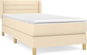 Box spring postel s matrací krémová 80 x 200 cm textil 3130310