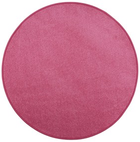 Vopi, Kusový koberec Eton růžový 11 kruh, 80x80 (průměr) kruh, růžová, ložnice