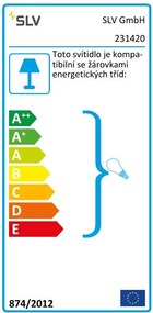 SLV 231420 Arrock Arc, venkovní sloupek z žuly sůl/pepř, 1x35W, výška 70,5cm, IP44