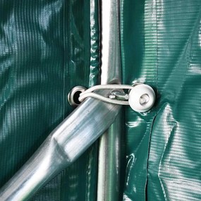 Plachtová garáž PVC 1,6 x 2,4 m zelená 3056430