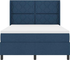 Postel s boxspringem s polštářem Modrá 200 x 160 cm textil 3341720