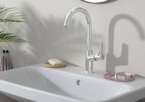 Hansgrohe Logis, páková umyvadlová baterie 210, s otočným výtokem, chromová, 71131000