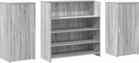 Recepční stůl hnědý dub 200x50x103,5 cm kompozitní dřevo 3324183