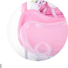 CHIPOLINO Jídelní židlička Maxi Blush / od 6 měsíců do 3 let