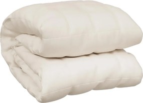 Zátěžová deka světle krémová 220 x 240 cm 15 kg textil 3154828