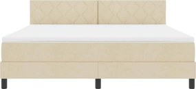 Postel s boxspringem s polštářem Krémová 180 x 200 cm textil 3338788