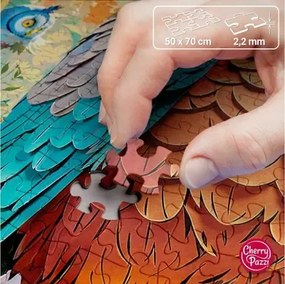 CHERRY PAZZI Puzzle Papírová sova / 1000 dílků / 50 × 70 cm