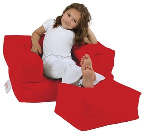 Atelier del Sofa Zahradní sedací vak Kids Single Seat Pouffe - Red, Červená