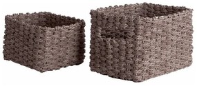 Set pletených košíků Compactor Lisou, 2 ks, šedá