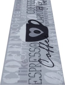 Hanse Home, Běhoun Cook & Clean 105729 Grey Black White, 50x150, šedá, kuchyně