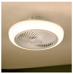 Brilagi-LED Stmívatelné svítidlo s ventilátorem LED/30W/230V 3000-6500K bílá+DO WF-OSD-046-WHT