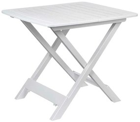 Rozkládací balkónový stůl PROGARDEN 79 cm bílý