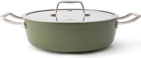 Elmich Nepřilnavá keramická hluboká pánev Zen Ø 28 cm - olivově zelená