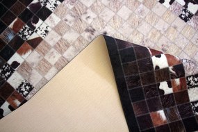 BE Koberec Porte 2054 BLACK - černý béžový kulatý Rozměr: 80 cm