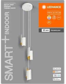 Ledvance - LED Stmívatelný lustr na lanku SMART+ DECOR 3xLED/8W/230V bílá Wi-Fi