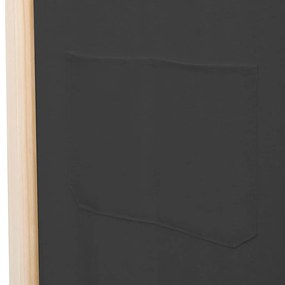 5dílný paraván - krémový - textil | 200x170x4 cm
