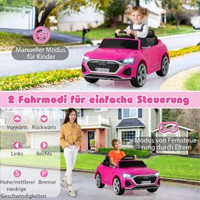 Costway Licencované elektrické vozidlo Audi SQ8 Dětské auto 12-V s dálkovým
