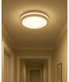 LED Stropní svítidlo se senzorem pohybu LED/20W/230V 3000/4000/6500K IP54 bílá
