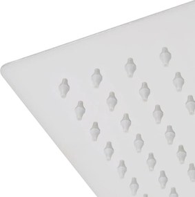 Dešťová sprchová hlavice nerezová ocel 20 x 30 cm obdélníková 142164