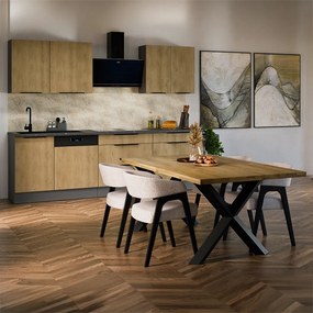 CREMONA ac | dolní skříňka 80 D 3S zásuvková | 80 cm | PREMIUM BOX | antracit/cremona