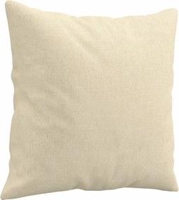 2dílná sedací souprava s polštáři krémová textil 3202136