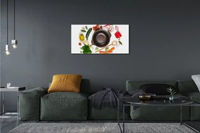 Obrazy na plátně Lžíce rajčata petržel 120x60 cm