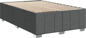 Box spring postel s matrací tmavě šedá 120x200 cm textil 3287029