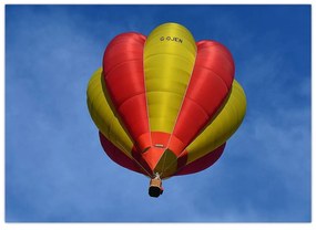 Skleněný obraz létajícího balónu (70x50 cm)