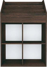 Dětský regál na časopisy kouřový dub 71 x 30 x 114 cm kompozit 339534