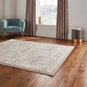 Krémový koberec 120x170 cm Damask Bronze – Think Rugs