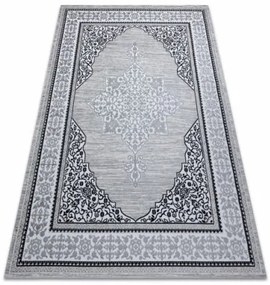 Koberec GLOSS 8490 52 Ornament - sloní kost, šedý