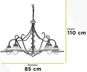 ONLI - Lustr na řetězu ROSINA 5xE14/6W/230V