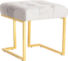 XXXLutz TABURET, kov, textil, 48/48/48 cm - Taburety - 005937046904