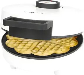 Clatronic WA 3832 černá/bílá / Vaflovač / 1200 W / kulatý tvar