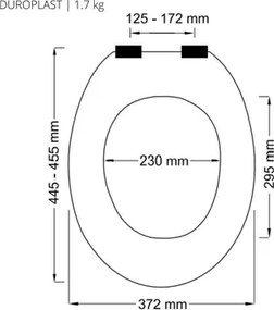 Spirella NEELA zelená / WC prkénko / Soft-close / Duroplast Thermodur
