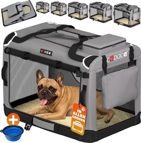 Box pro psa skládací M 60x42x44cm šedá