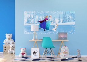 Dětská vliesová fototapeta na zed' Ledové království na ledě, Disney | 202 x 90 cm | DFTDNH 5366