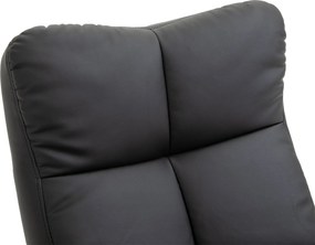 HOMCOM Relaxační křeslo Masážní křeslo s podnožkou a úložným prostorem 145° náklon Televizní křeslo s masážní funkcí Polyester Černá 80 x 86 x 99 cm …