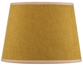 Stínidlo na lampu Classic S, tkané, hořčičná žlutá
