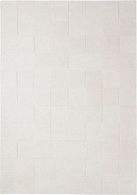 Slonovinový ručně tkaný vlněný koberec 200x290 cm Checkerboard – Flair Rugs