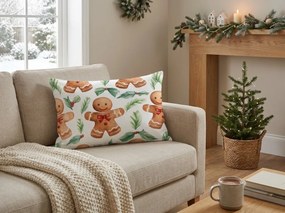 Flanelový povlak na polštář MERRY GINGER 50x70 cm, barevný