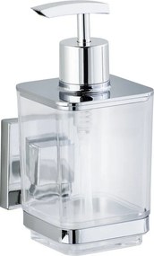 Dávkovač mýdla QUADRO, Vacuum-Loc, 340 ml, bez vrtání, WENKO