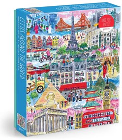Galison Puzzle Města světa Michael Storrings 1000 dílků