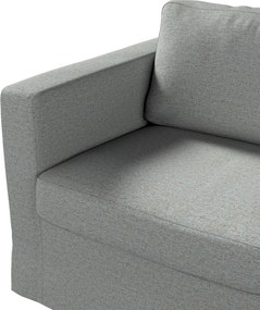 Potah na pohovku IKEA  Karlstad 2-místná , nerozkládací, dlouhý barva modrá látka pletený vzor