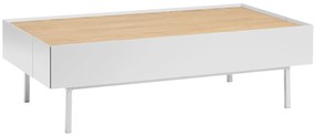 OnaDnes -20% Bílý dubový konferenční stolek Teulat Arista 110 x 60 cm
